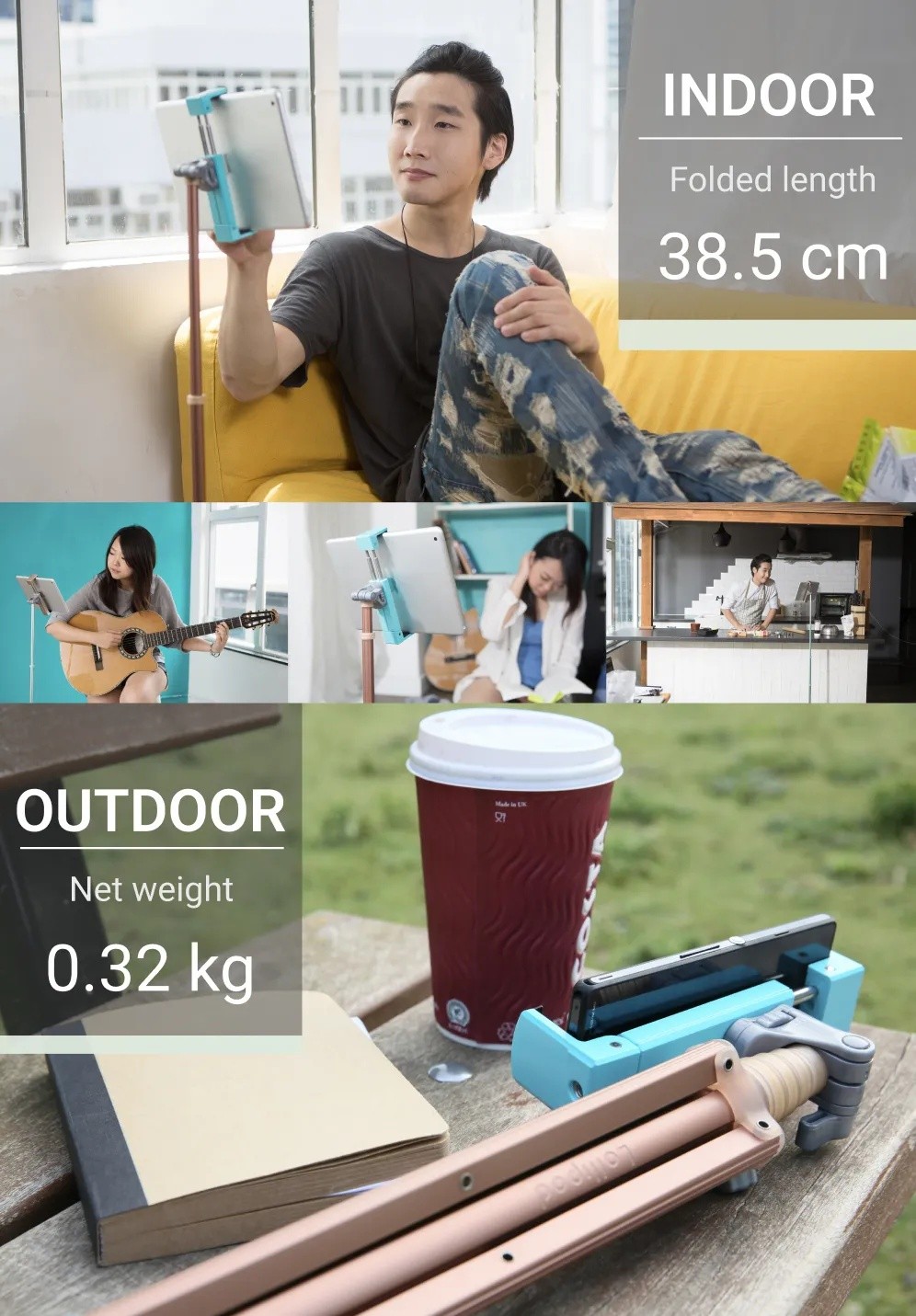 全新 Faith 自拍樂 三代 Lollipod LP-TS1 腳架 + 平板夾 (可夾手機) Luvipod | 蝦皮購物