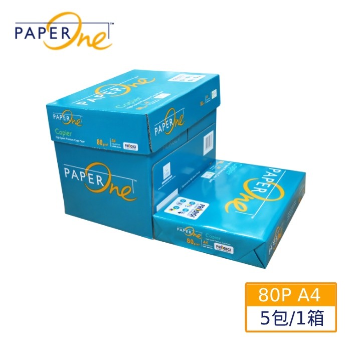 含稅附發票【奇奇文具】PAPER ONE 綠包80P A4 影印紙(1箱/5包) | 蝦皮購物