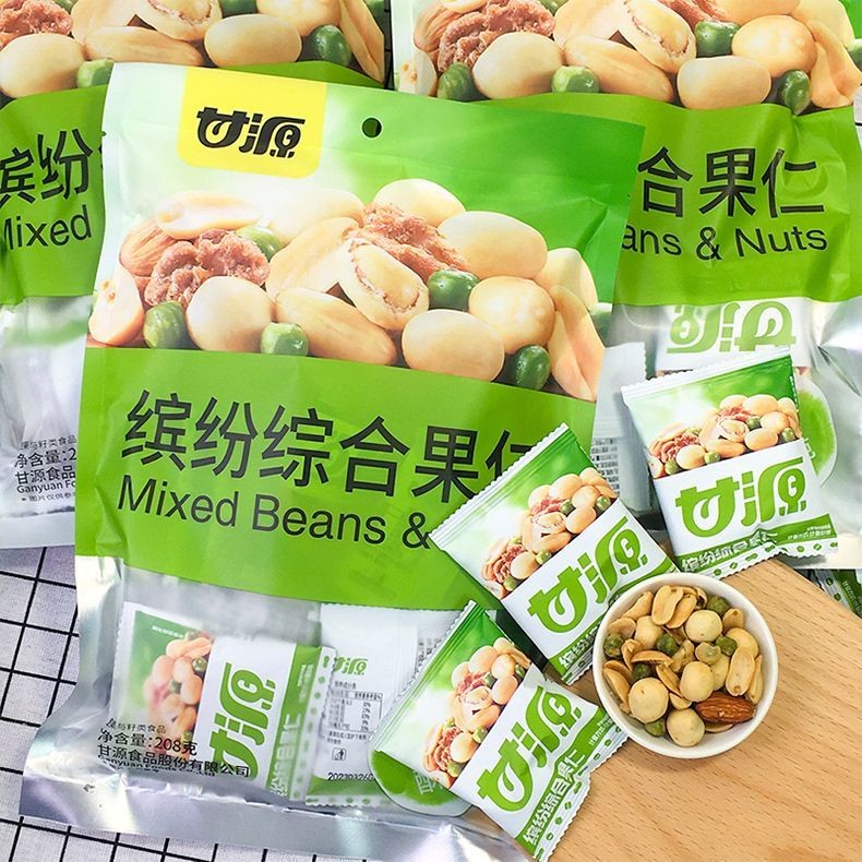 免運+臺灣出貨 甘源繽紛綜閤果仁206g堅果混閤幹果零食小喫休閒食品大禮包 零食 休閒零食 堅果 | 蝦皮購物