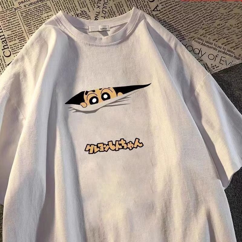 🔥24h限時促銷📣森馬集團旂下GSON蠟筆小新日係潮牌ins情侶夏季短袖T恤男寬鬆上衣【女生秘密】 GVAF | 蝦皮購物