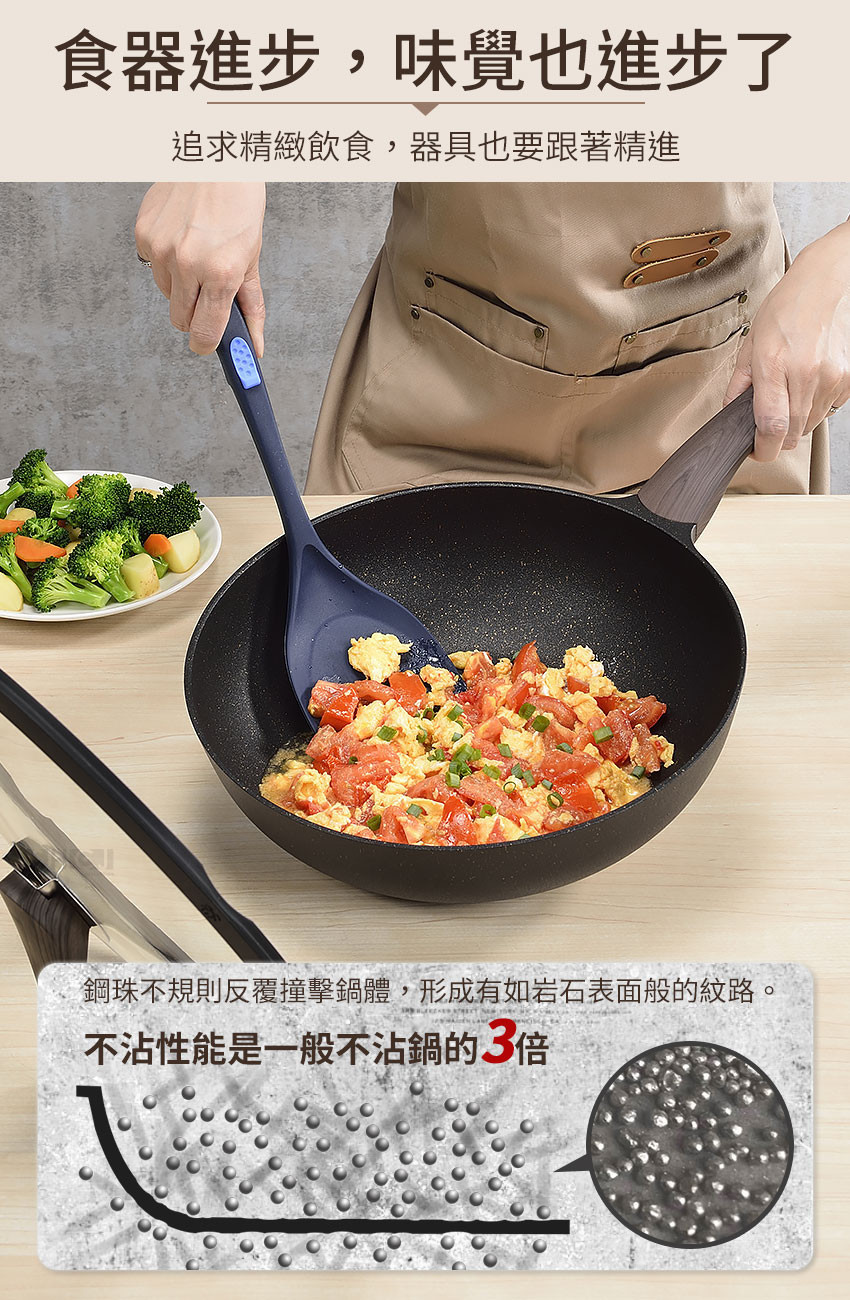 生活采家 石墨烯不沾炒鍋 32cm 深型導熱快 IH爐鍋 瓦斯爐鍋 少油煙不卡鍋 SGS檢驗合格 炒菜鍋 電磁爐鍋 | 蝦皮購物