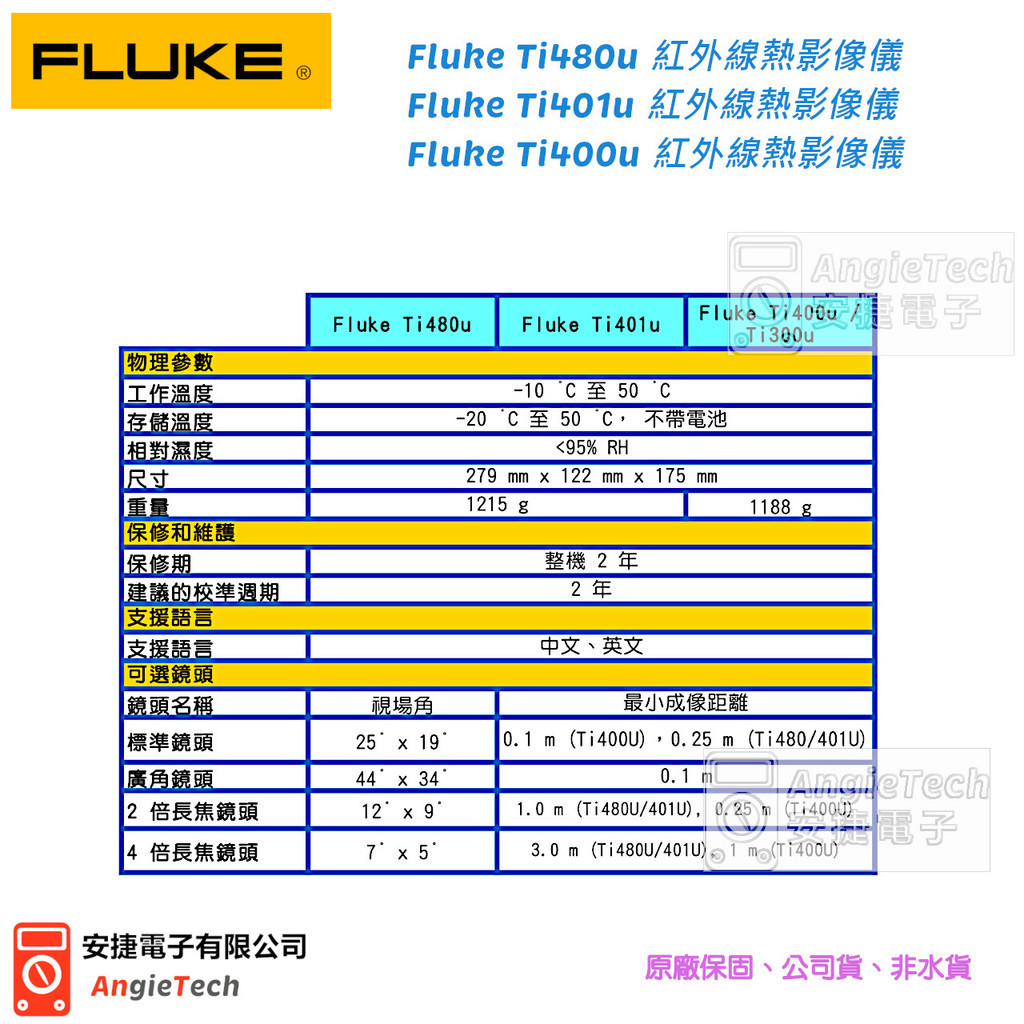 Fluke Ti401U / CN 30Hz 紅外熱像儀 / 熱影像儀 / 安捷電子 | 蝦皮購物