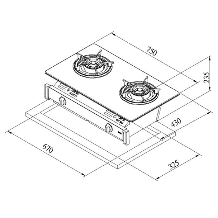 莊頭北 黑色強化玻璃嵌入式瓦斯爐TG-7105G(LPG 送基本安裝) 桶裝瓦斯適用 | 蝦皮購物