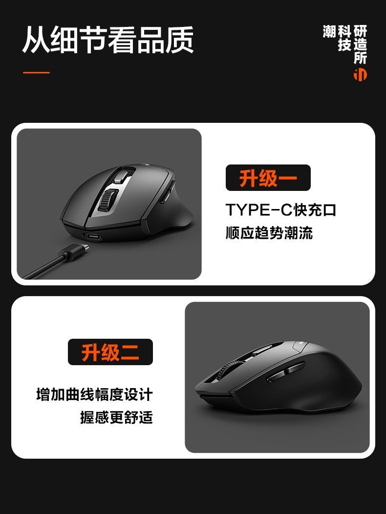 現貨 英菲克DR01 藍牙滑鼠 靜音滑鼠 無線滑鼠 typec充電 充電滑鼠 光學洞鼠 人體工學 雙模滑鼠 遊戲電競滑鼠 | 蝦皮購物