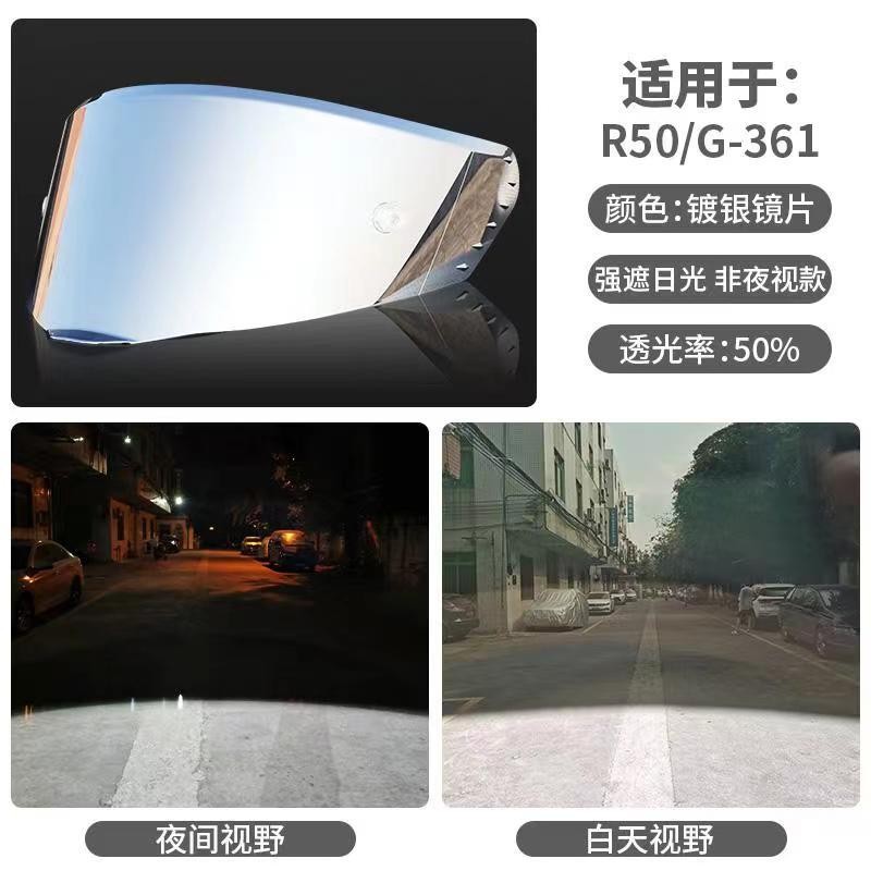 可開發票適用於GSB 361頭盔鏡片361GT摩雷士MOTORAX R50s R50日夜通用副廠 | 蝦皮購物
