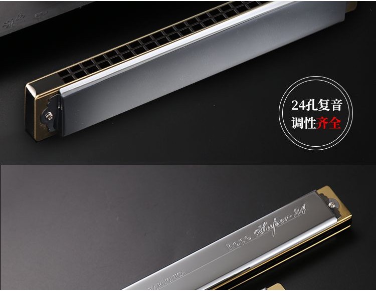TOMBO通寶口琴6624S複音24孔ABCDEFG調重音演奏高級樂器 | 蝦皮購物