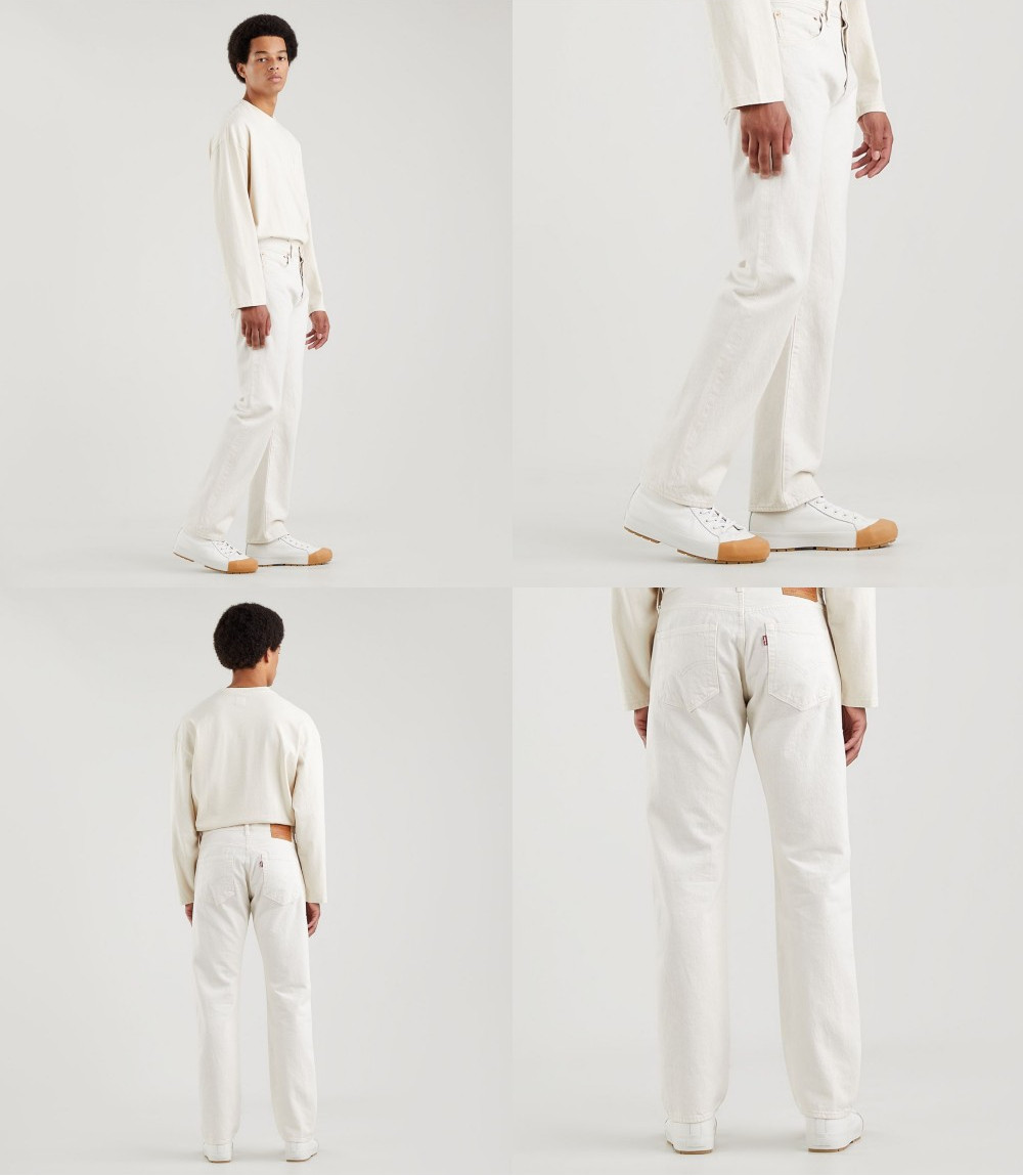 Levis 男款 501經典直筒牛仔褲 / 牛奶白 00501-3279 熱賣單品 | 蝦皮購物