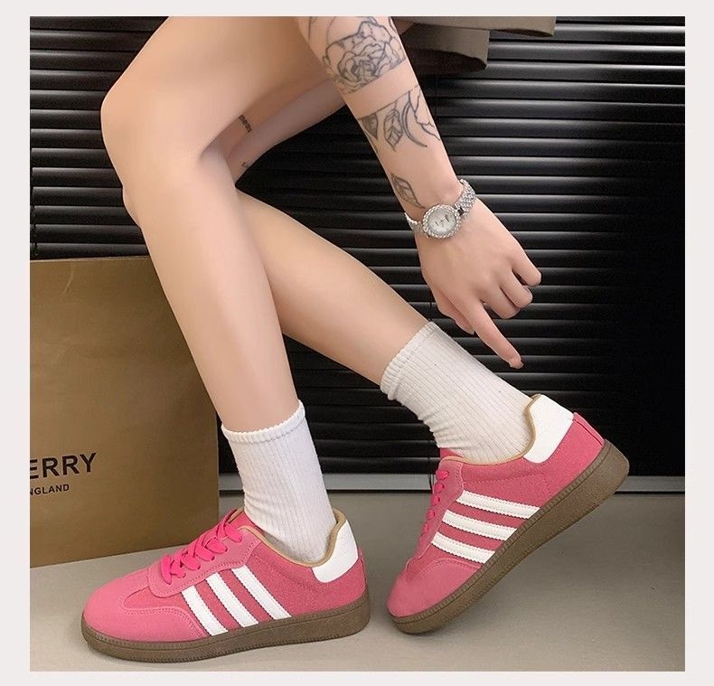 🐾限時下殺🐾時尚情侶闆鞋 復古簡約德訓鞋 防滑耐磨平底鞋 輕便透氣運動鞋 校園風滑闆鞋 三條槓學生鞋 舒適跑步鞋 JEK | 蝦皮購物