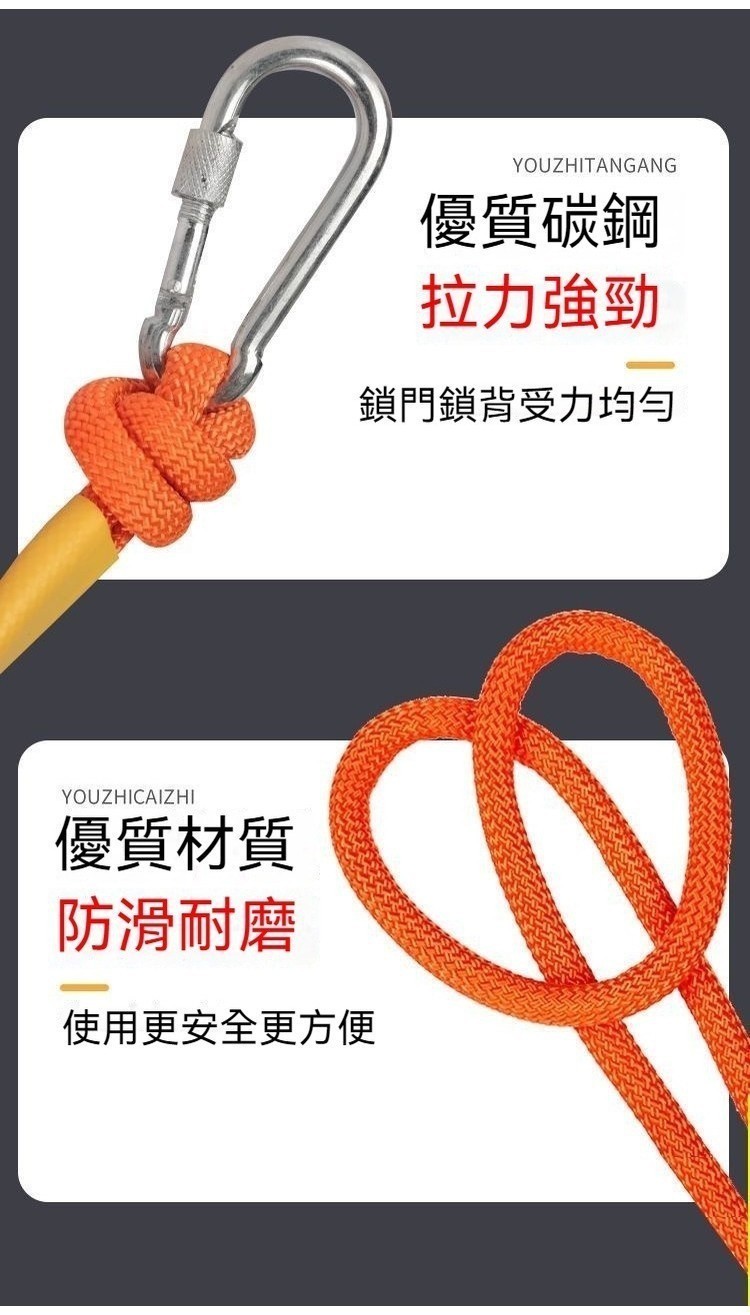 救生繩 逃生繩 保險應急繩 登山繩 應急逃生繩 保險繩子 鋼絲芯逃生繩 救援繩戶外攀巖 救援繩 消防安全繩 | 蝦皮購物