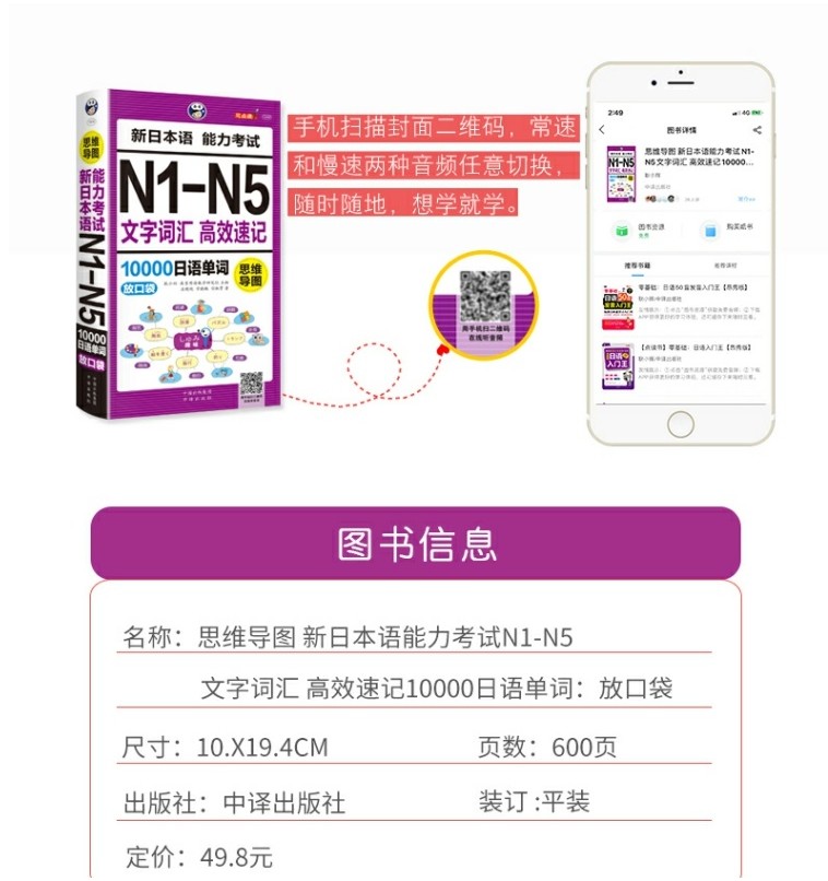 【桃園出貨】思維導圖新日本語能力考試N1-N5文字詞匯高效速記10000放口袋自學 | 蝦皮購物