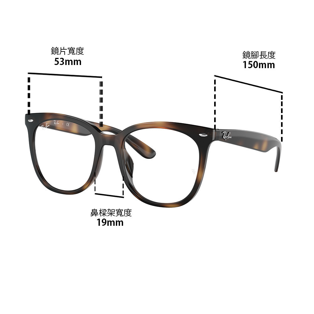 【RayBan雷朋】膠框平光眼鏡 RX4379VD (多款選) 官方旗艦店 | 蝦皮購物