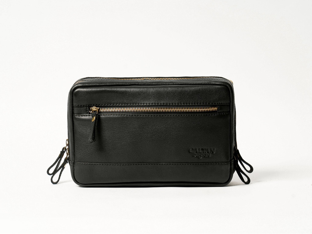 【CALTAN】牛皮/斜背包|單肩/斜背/手拿三用拉鍊真皮包-5456三色 | 蝦皮購物