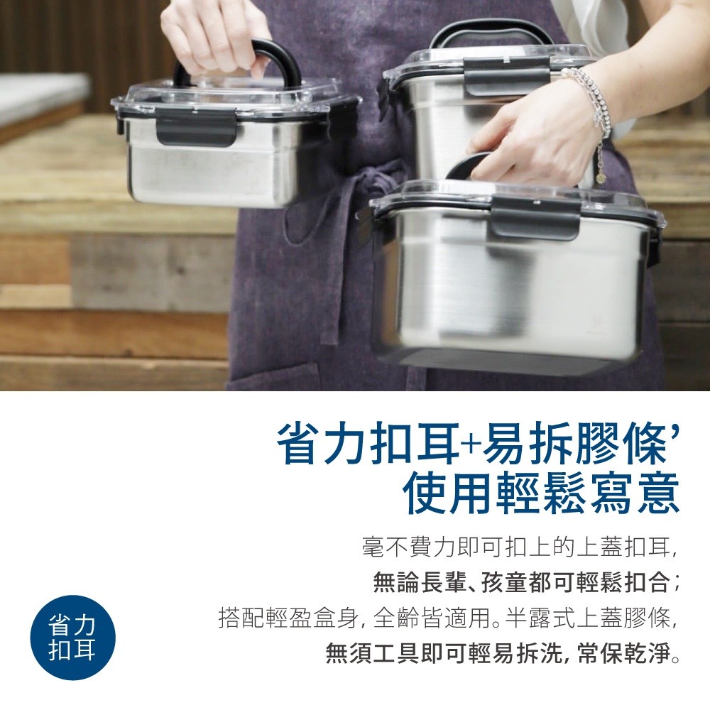 韓國JVR 可冷凍晶透上蓋手提不鏽鋼保鮮盒-方形3800ml【兩入組】(限宅配出貨) | 蝦皮購物