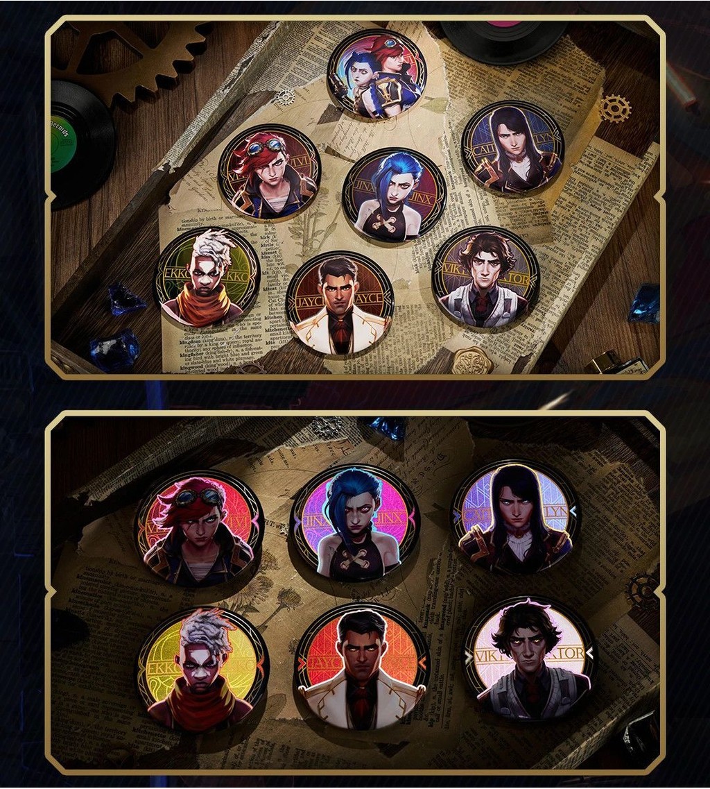 【熱賣10W+】 全新bilibiliGoods英雄聯盟雙城之戰徽章盲盒吧唧立牌 LOL S14 | 蝦皮購物