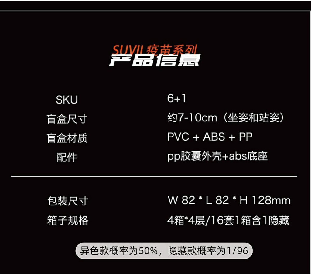 正版SUVII疫苗盲盒 闇黑手辦 SUVII疫苗端盒 SUVII疫苗盲盒 SUVII疫苗驚喜盒 SUVII疫苗公仔 公仔 | 蝦皮購物
