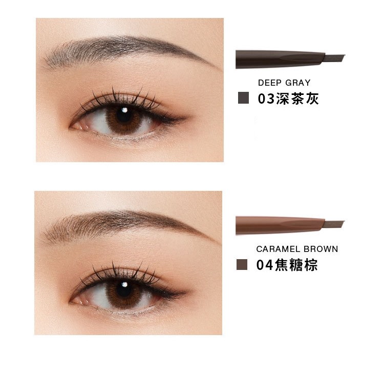 【台灣現貨⚜UNNY CLUB️】三角眉筆 眉筆 防水眉筆 UNNY 彩妝 防水防汗不暈 二合一三角眉筆刷頭 1.5MM | 蝦皮購物