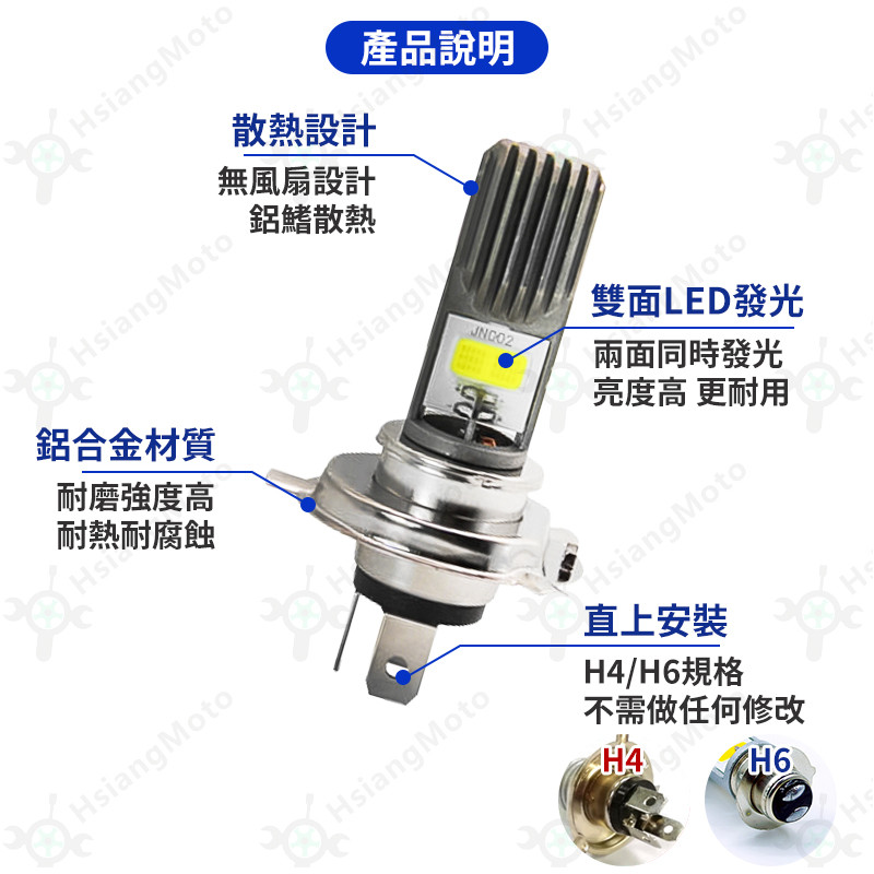 【翔好機車】h4 led大燈 h6 led大燈 H4 燈泡 H6 燈泡 H4 大燈 H6 大燈 機車燈泡 大燈燈泡 | 蝦皮購物