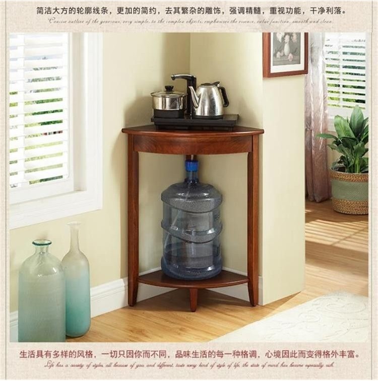 免稅 免運 墻角置物架三角架子靠墻實木花盆架兩層拐角三角形客廳扇形轉角架落地櫃 收納櫃 夾縫收納櫃 儲物 三角櫃 邊角櫃 | 蝦皮購物