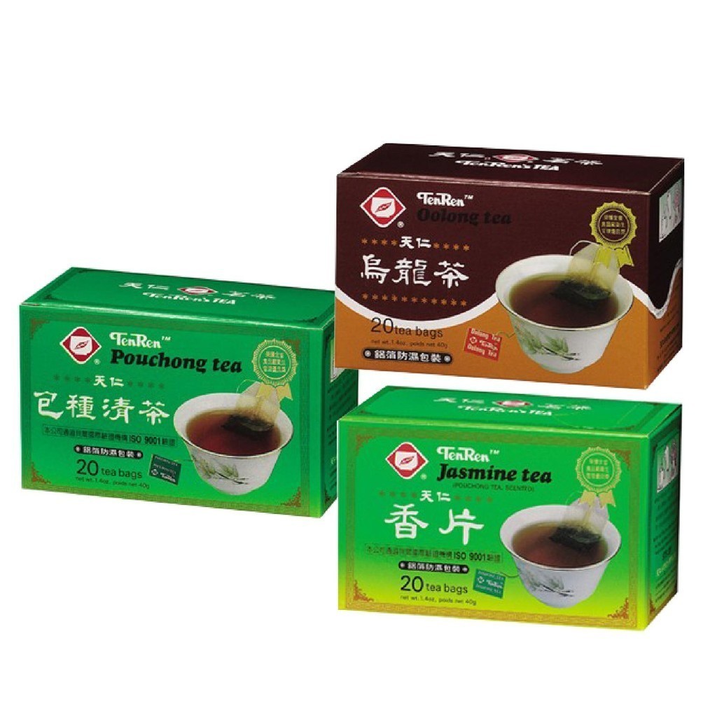 台灣現貨【珍昕】天仁茗茶 盒裝系列茶包 包種清茶 烏龍茶 香片茶 1盒40g 20小包入裝 茶包 沖泡茶包 茶葉包 | 蝦皮購物