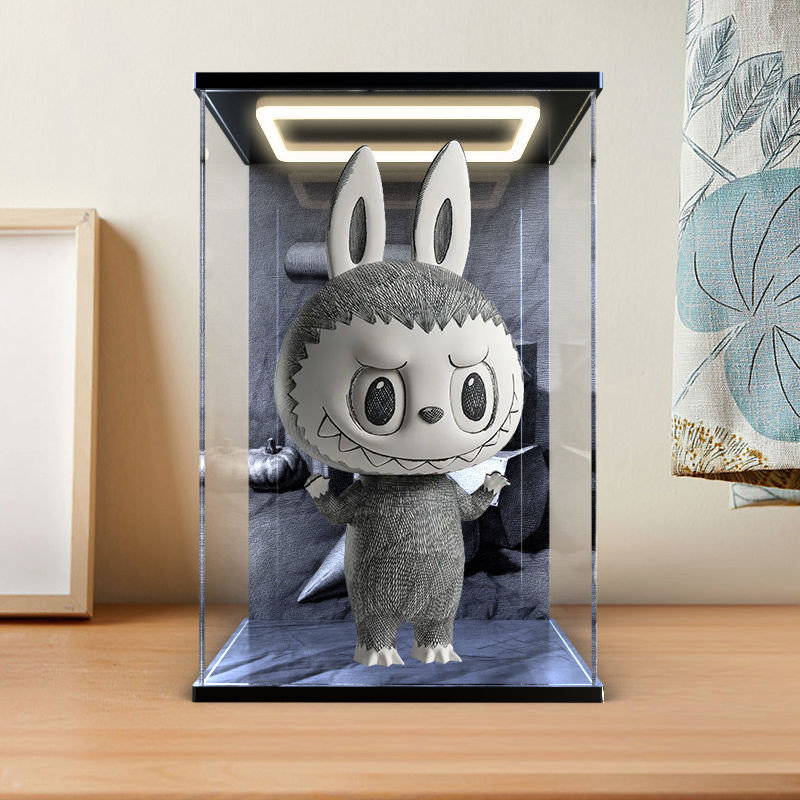壓克力展示盒 迴型燈展示盒 適用泡泡瑪特 labubu 400% 素描 labubu展示盒 labubu400展示盒 | 蝦皮購物