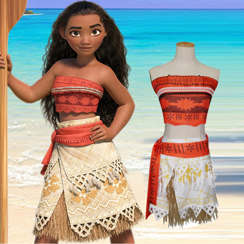 免運 Moana 海洋奇緣 cos服 莫阿娜 莫娜 cosplay 公主裙 公主演出服裝 角色扮演 動漫 二次元 | 蝦皮購物