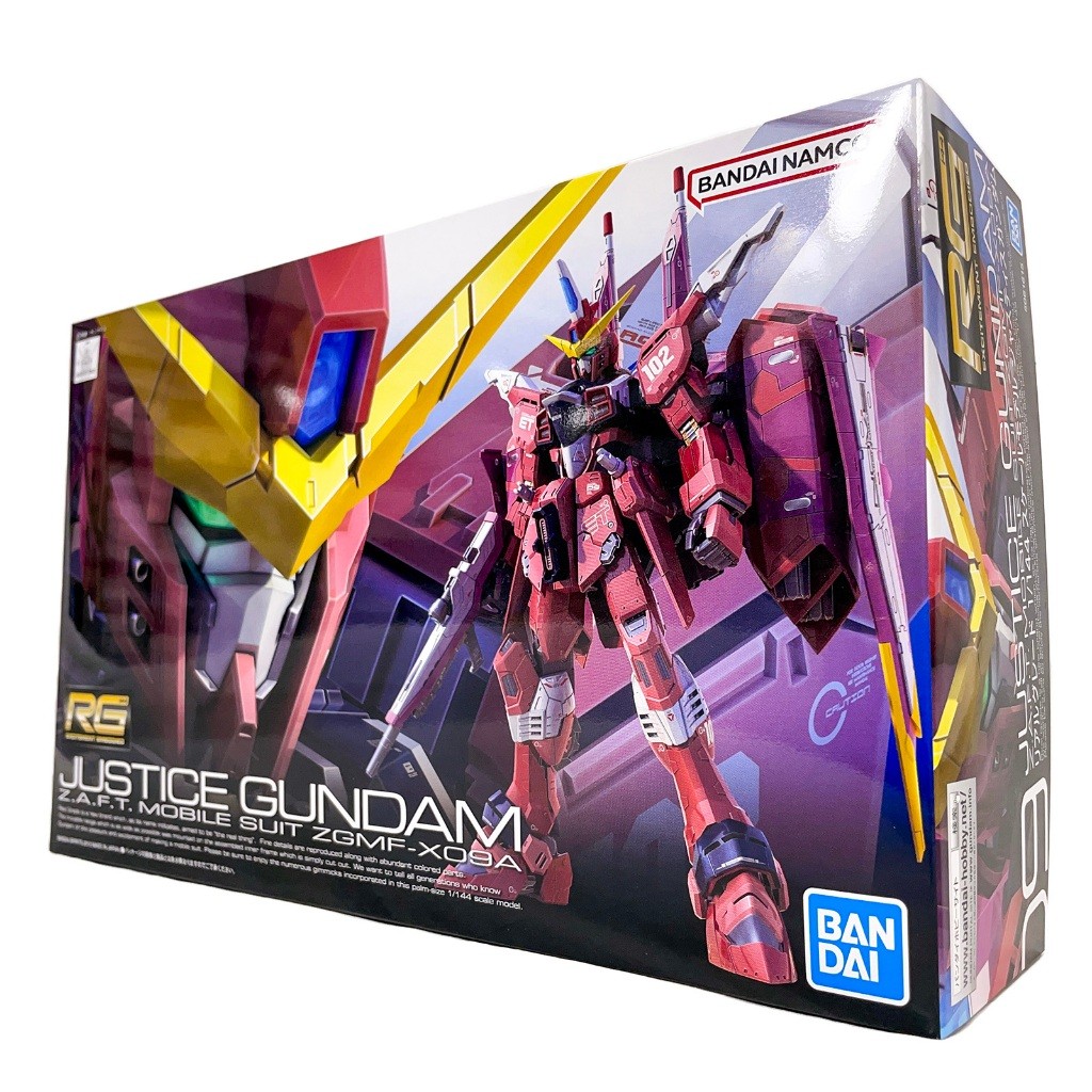 現貨 BANDAI RG 1/144 #09 正義鋼彈 ZGMF-X09A 鋼彈SEED 組裝模型 鋼不辣商舖 | 蝦皮購物