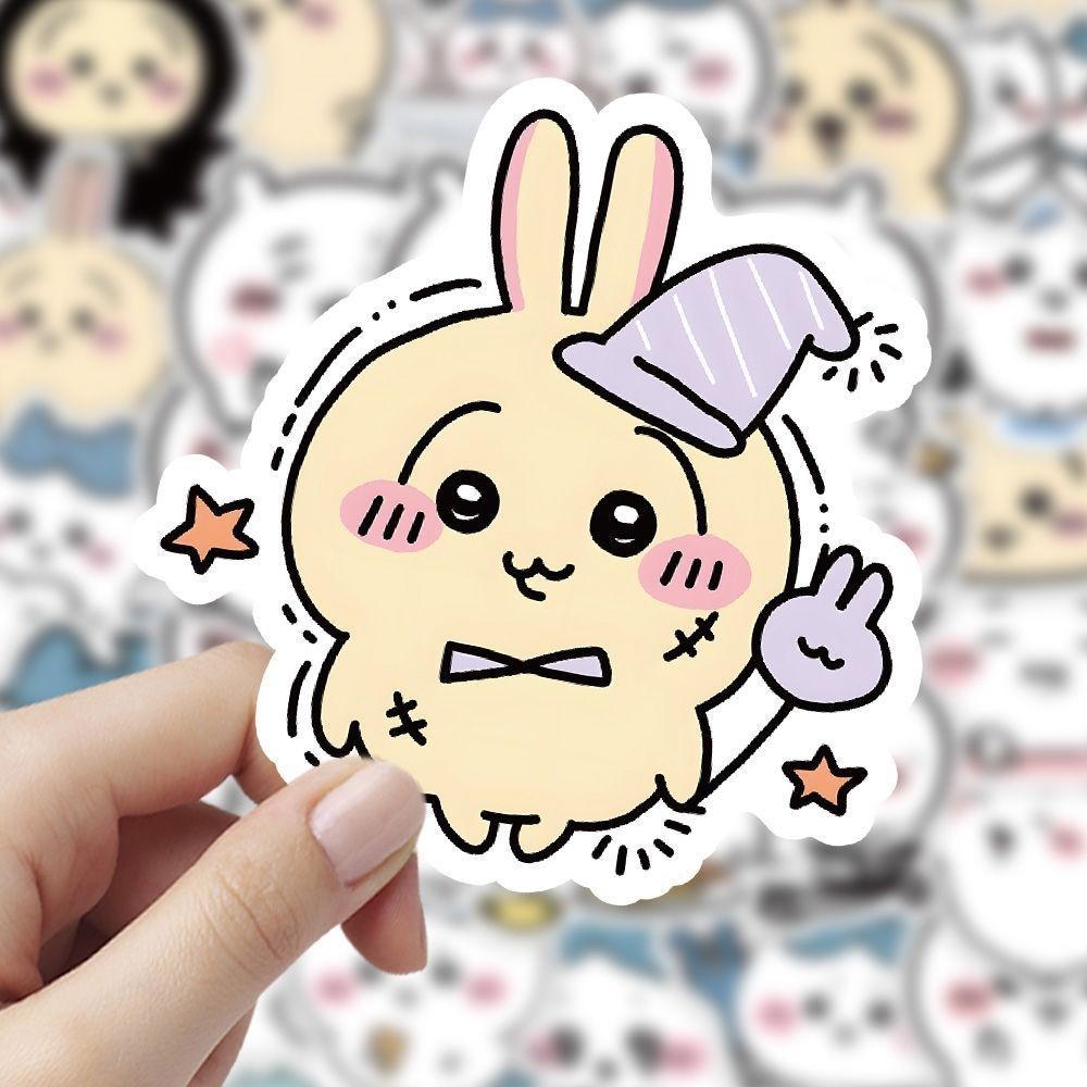 【臺灣出貨】126張chiikawa貼紙爆款吉伊卡哇錶情包兔子烏薩奇diy日係裝飾貼畵 | 蝦皮購物