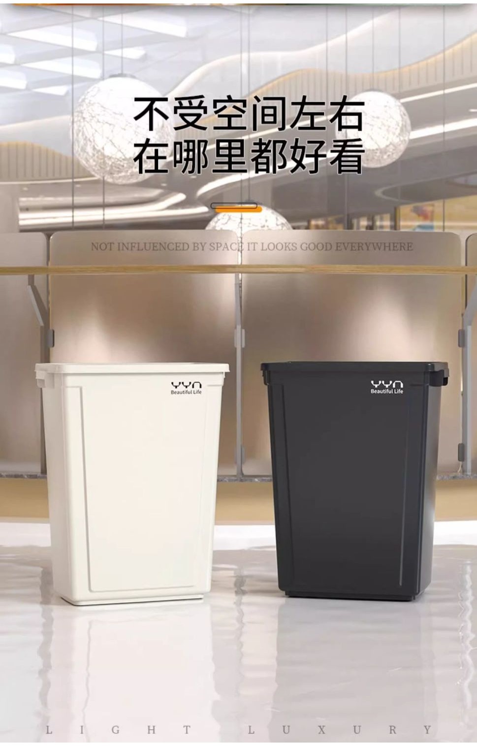 垃圾桶 🗑️ 高顔值 🌟YYN無蓋垃圾桶商用大容量廚房超大戶外大號衛生桶20L寫字樓家用40 | 蝦皮購物