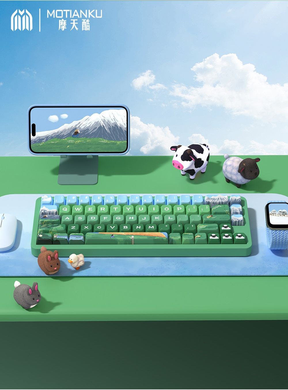 鍵帽 moa高度鍵帽 造型鍵帽 可愛鍵帽 摩天酷 海蒂和爺爺 原創主題鍵帽MDA/原廠高度小清新鍵盤帽大全套 | 蝦皮購物