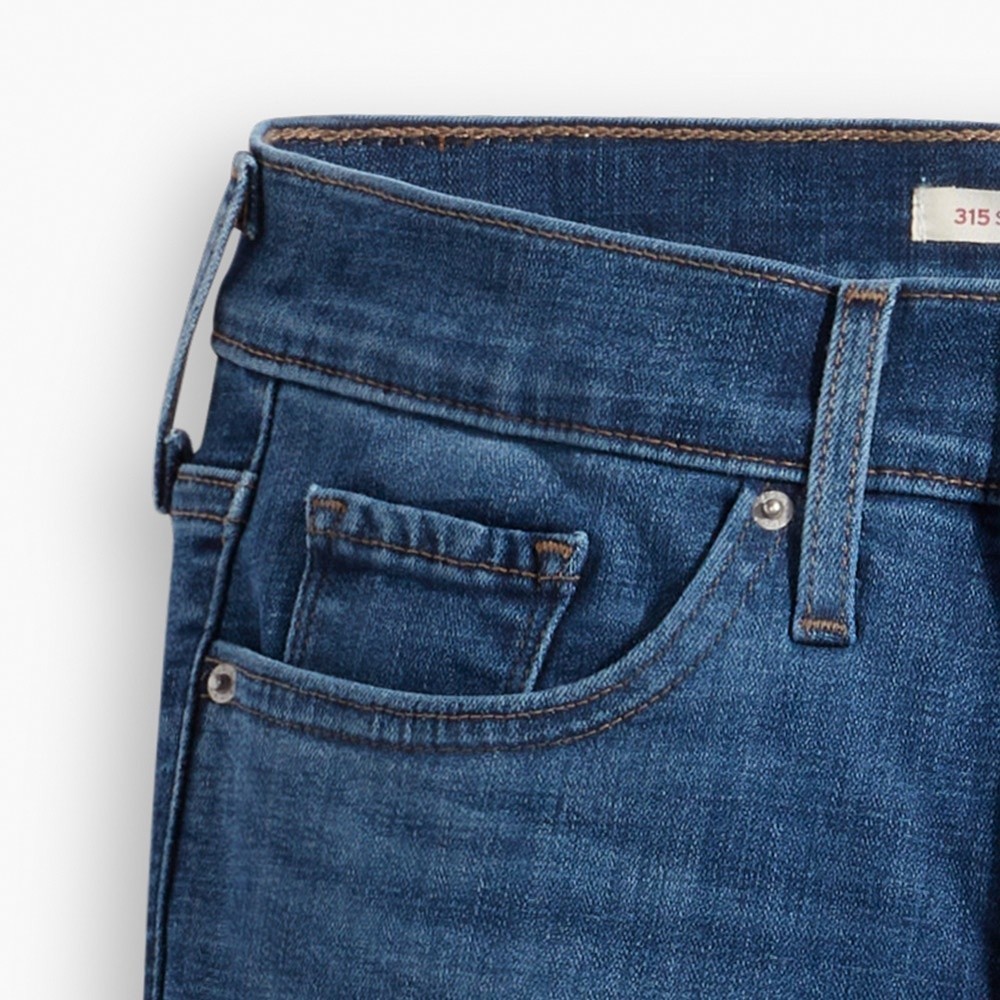 Levis 315中腰縮腹靴型牛仔長褲 / 中藍刷白 / 彈性布料女款 熱賣單品19632-0086 | 蝦皮購物