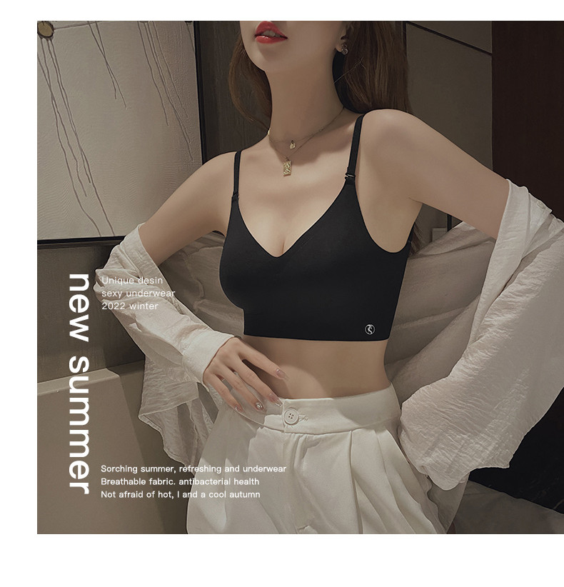 U領無痕露背內衣【60066】PAPI女裝批發價不分季節韓系INS性感貼身氣質辣妹網紅打底美背後交叉爆乳無鋼圈內衣 | 蝦皮購物