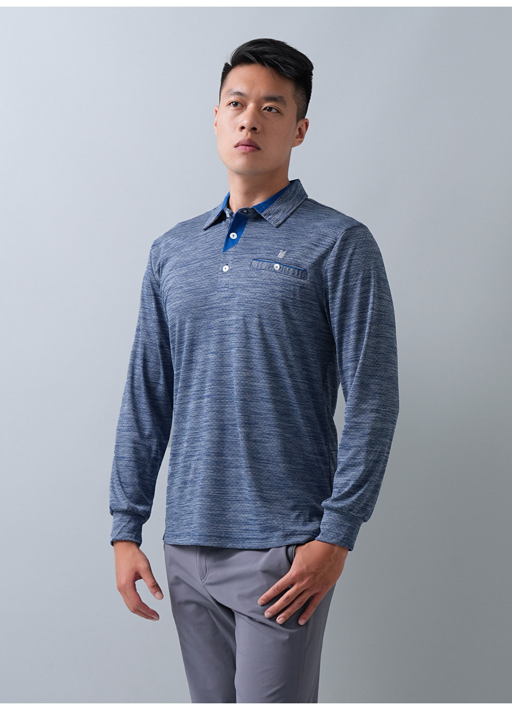 【遊遍天下】男款抗UV防曬涼感吸濕排汗機能長袖POLO衫(M-6L大尺碼 ) GL1037 | 蝦皮購物