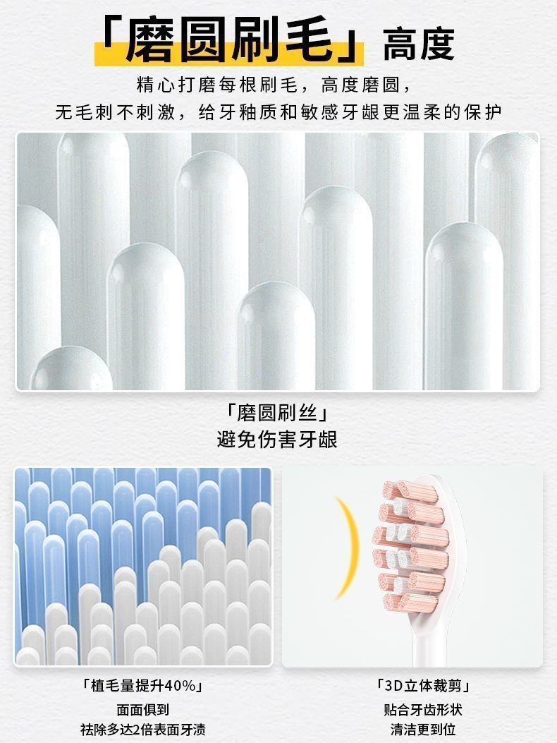 臺灣出貨 熱賣 適配FLYCO飛科電動牙刷頭 飛科FT7105/7106/ 7205/7108/th01替換裝刷頭 | 蝦皮購物