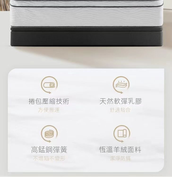 希爾頓酒店御用 30公分厚 乳膠床墊100%天然單人床墊/雙人床墊/加大床墊適中偏硬｜天絲棉乳膠床墊 BDJA | 蝦皮購物
