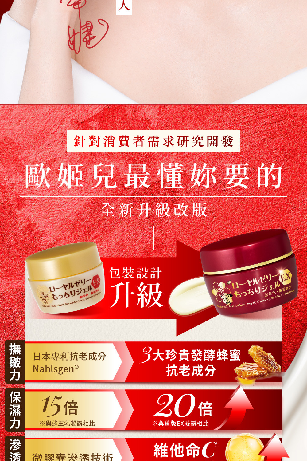 【OZIO 歐姬兒】升級版凍齡蜂王乳凝露EX 6入 - 75g 官方旗艦店 | 蝦皮購物