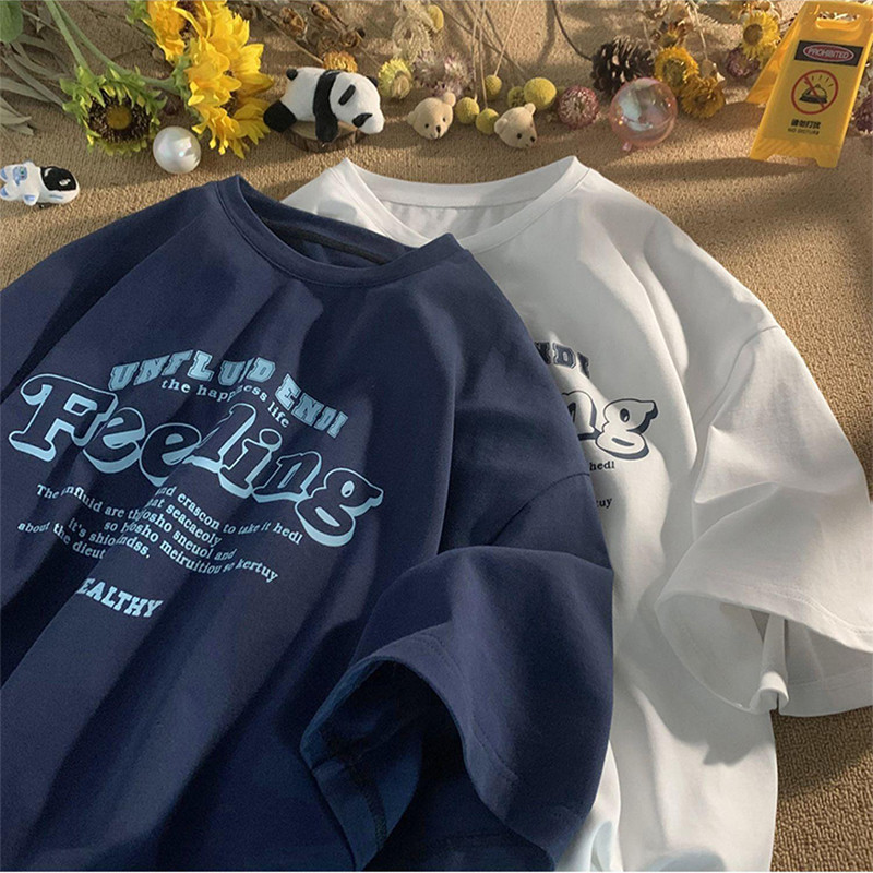 【當天出貨】重磅T恤260G純棉T恤男夏季潮牌美式復古oversize t恤短袖T恤男裝五分袖上衣男ins風T恤 | 蝦皮購物