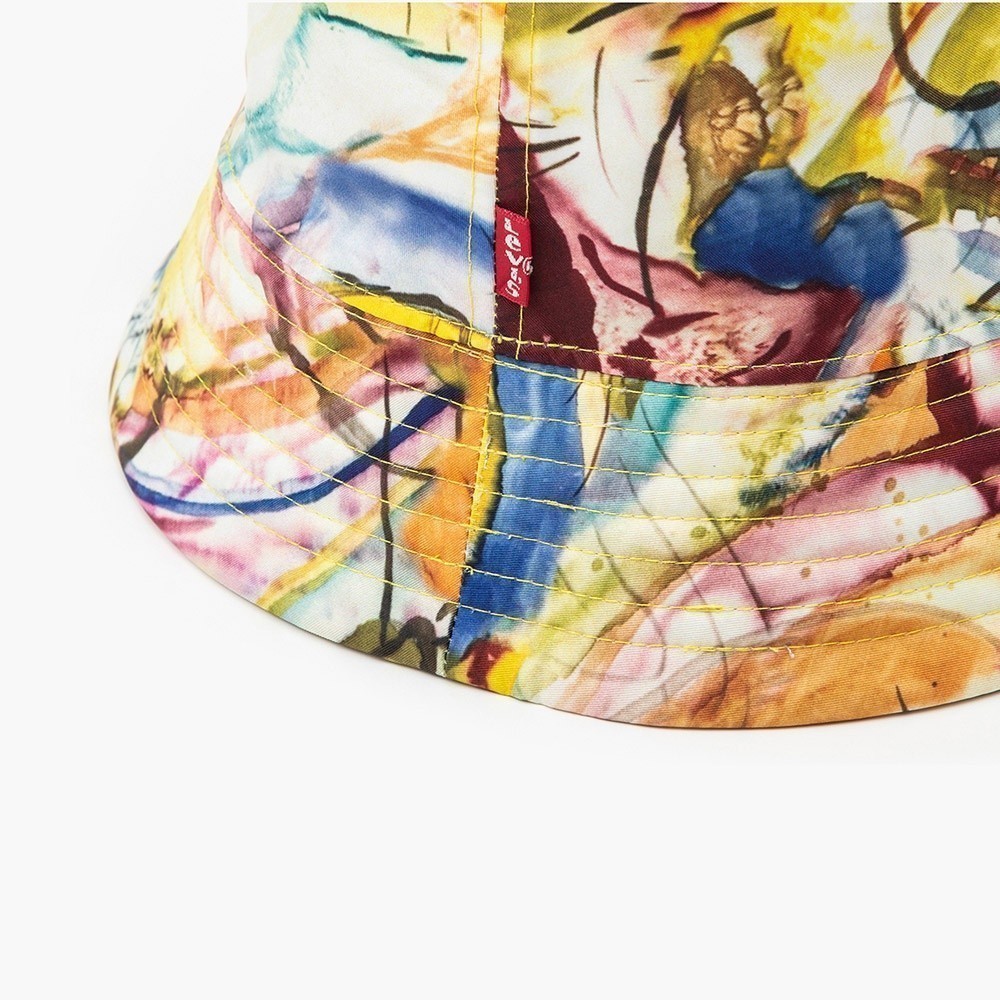 Levis 男女同款 雙面用漁夫帽 / 精工立體刺繡海報體Logo / 渲染水墨畫 熱賣單品 D7591-0005 | 蝦皮購物