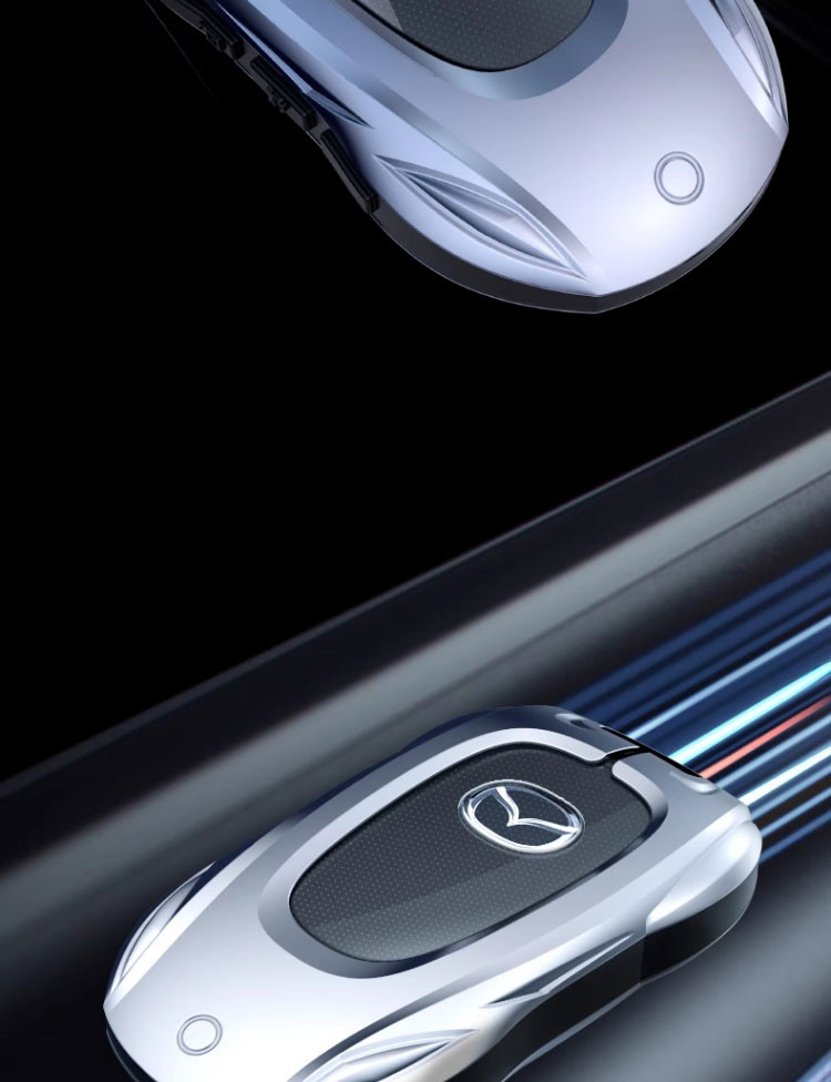 ZEYOU精選🥇【跑車造型】萬事德馬自達3昂克賽拉鑰匙套cx5/cx4/6阿特茲cx30/cx50汽車睿翼ez6扣殻 | 蝦皮購物