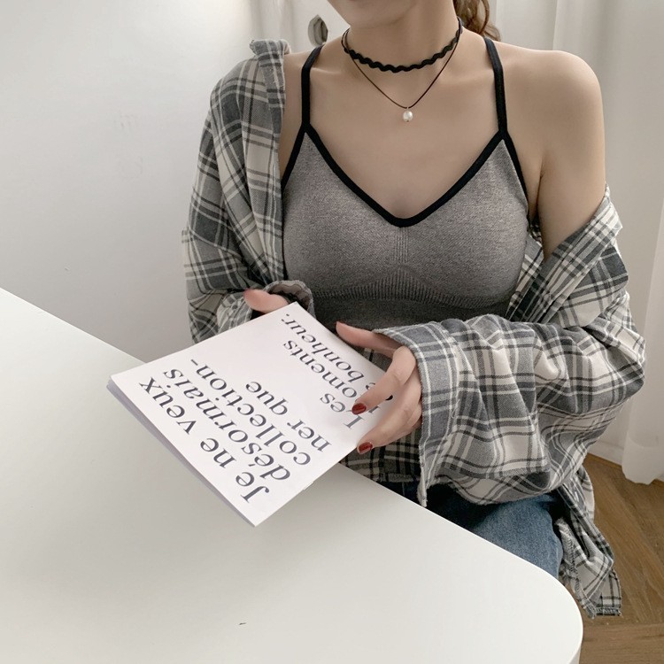 【JDUDS】【隔日到貨】性感BRA背心短版上衣 削肩背心 運動背心 內搭背心 細肩帶背心 外穿背心 (V0004) | 蝦皮購物