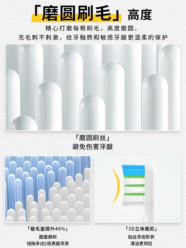 臺灣出貨 牙刷頭 替換小米T300/500/700/302/501 素士電動牙刷頭X3U/V1/X5/X1/V2/D3米 | 蝦皮購物