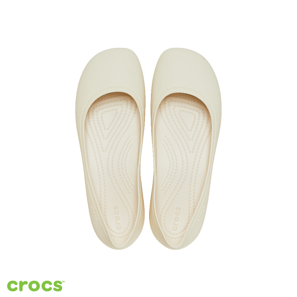 Crocs 卡駱馳 (女鞋)布魯克林平底鞋-水泥灰色-209384-160_洞洞鞋 | 蝦皮購物