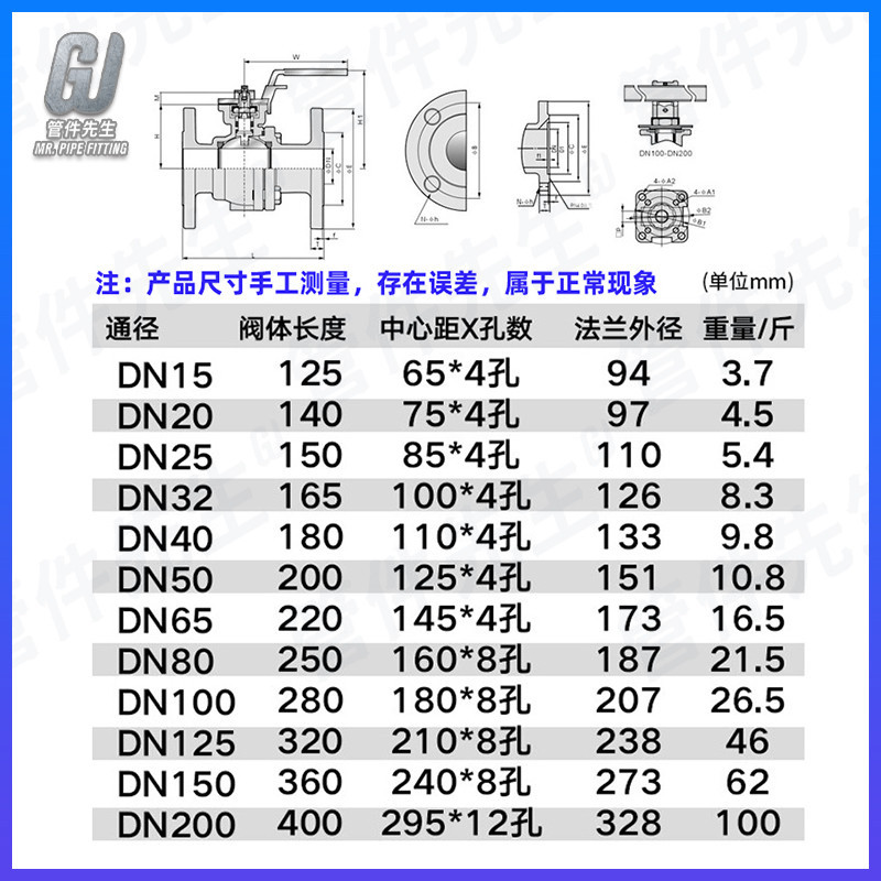 304不銹鋼 法蘭球 閥手動 Q41F-16P 高溫 蒸汽 高壓 閥門開關 dn50 80 100 | 蝦皮購物