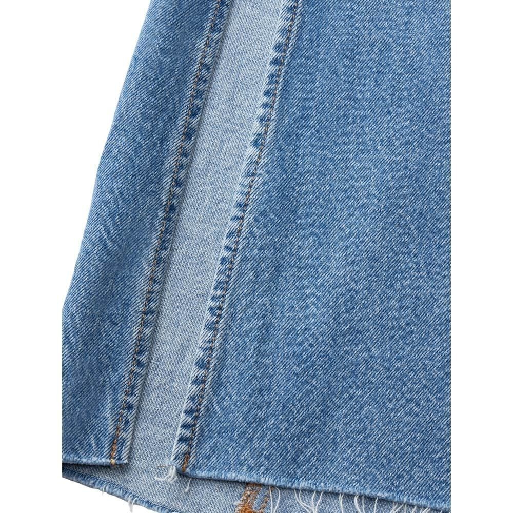 Levi's® 女款 經典丹寧牛仔拼接長裙 熱賣單品 A8727-0000 | 蝦皮購物
