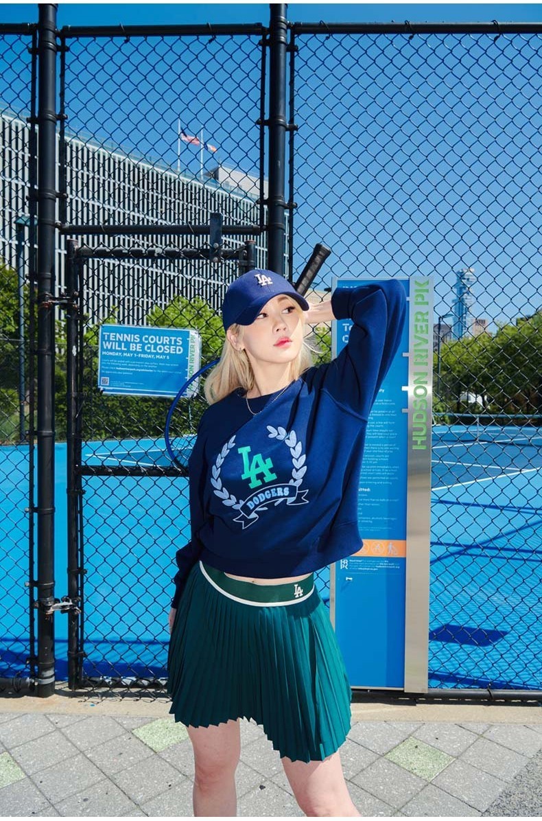 MLB 女版長袖大學T Classic Sports系列 道奇/洋基隊 (3FMTG0134-兩色任選)【官方旗艦店】 | 蝦皮購物