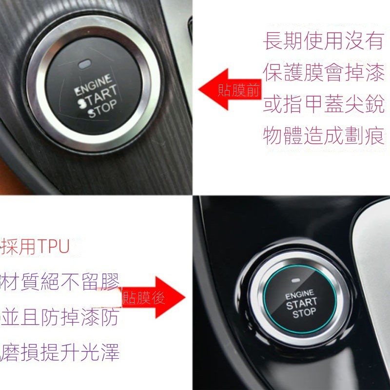 【CX-5 Mazda專用】適用於21-25款專用CX-3/CX-5/CX-8/昂克賽拉一鍵啟動保護膜內飾貼 | 蝦皮購物