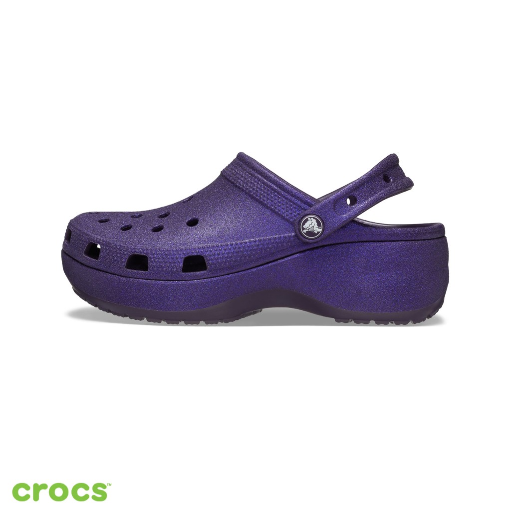 Crocs卡駱馳 (女鞋) 經典閃耀雲朵克駱格 207241-5AS_洞洞鞋 | 蝦皮購物