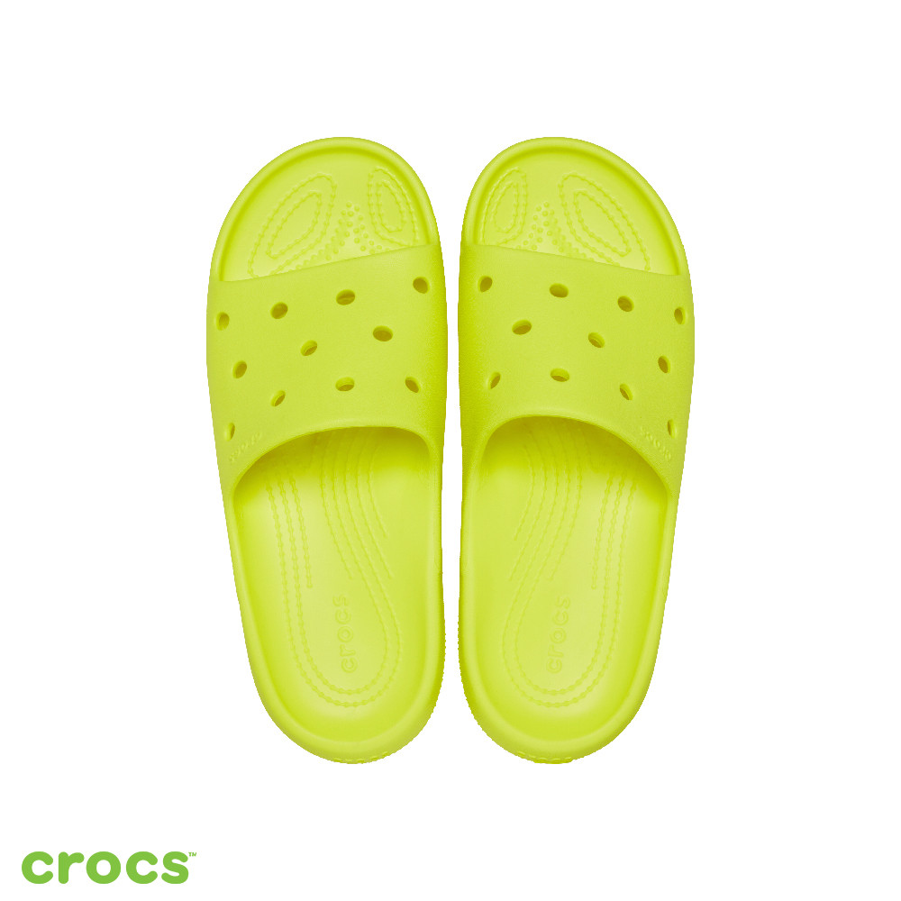 Crocs卡駱馳 (中性鞋) 經典隨心涼拖-酸黃色-209401-76M_洞洞鞋 | 蝦皮購物