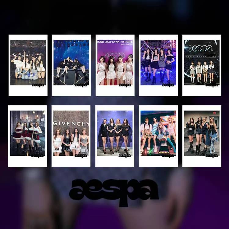 【星語星願】aespa拍立得小卡 ins金旼炡lomo小卡 劉知珉 內永枝利 寧藝卓3寸拍立得寫真照片 明星應援卡 | 蝦皮購物