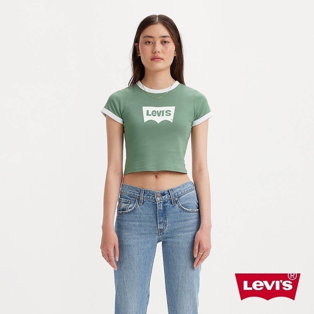 Levis Mini短版短袖Tee恤 / Batwing LOGO 女款 A3523-0064 熱賣單品 | 蝦皮購物