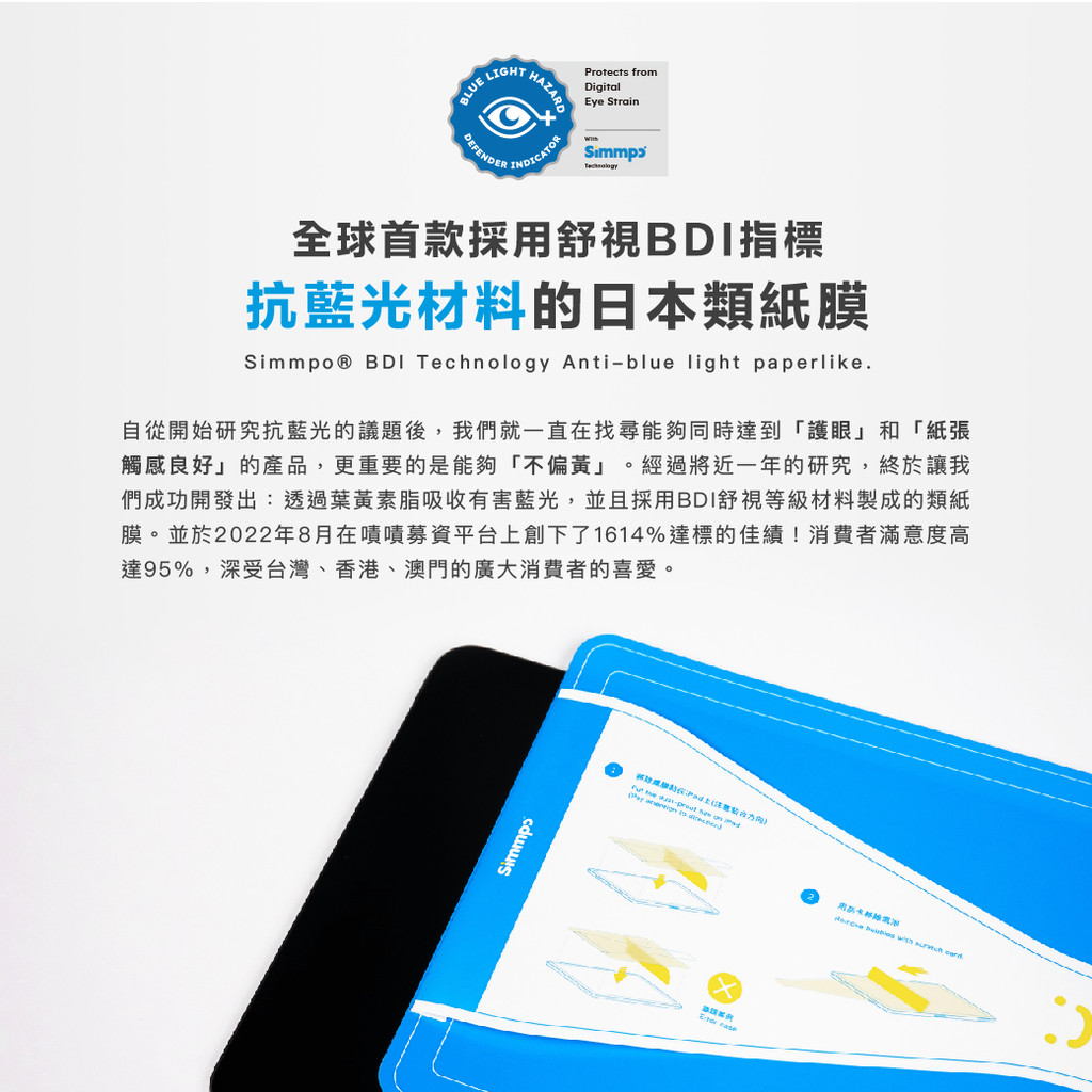 Simmpo | iPad 8.3/10.2/10.9/11/12.9/13吋 舒視霧面 抗藍光類紙膜【日本奈米紙】 | 蝦皮購物